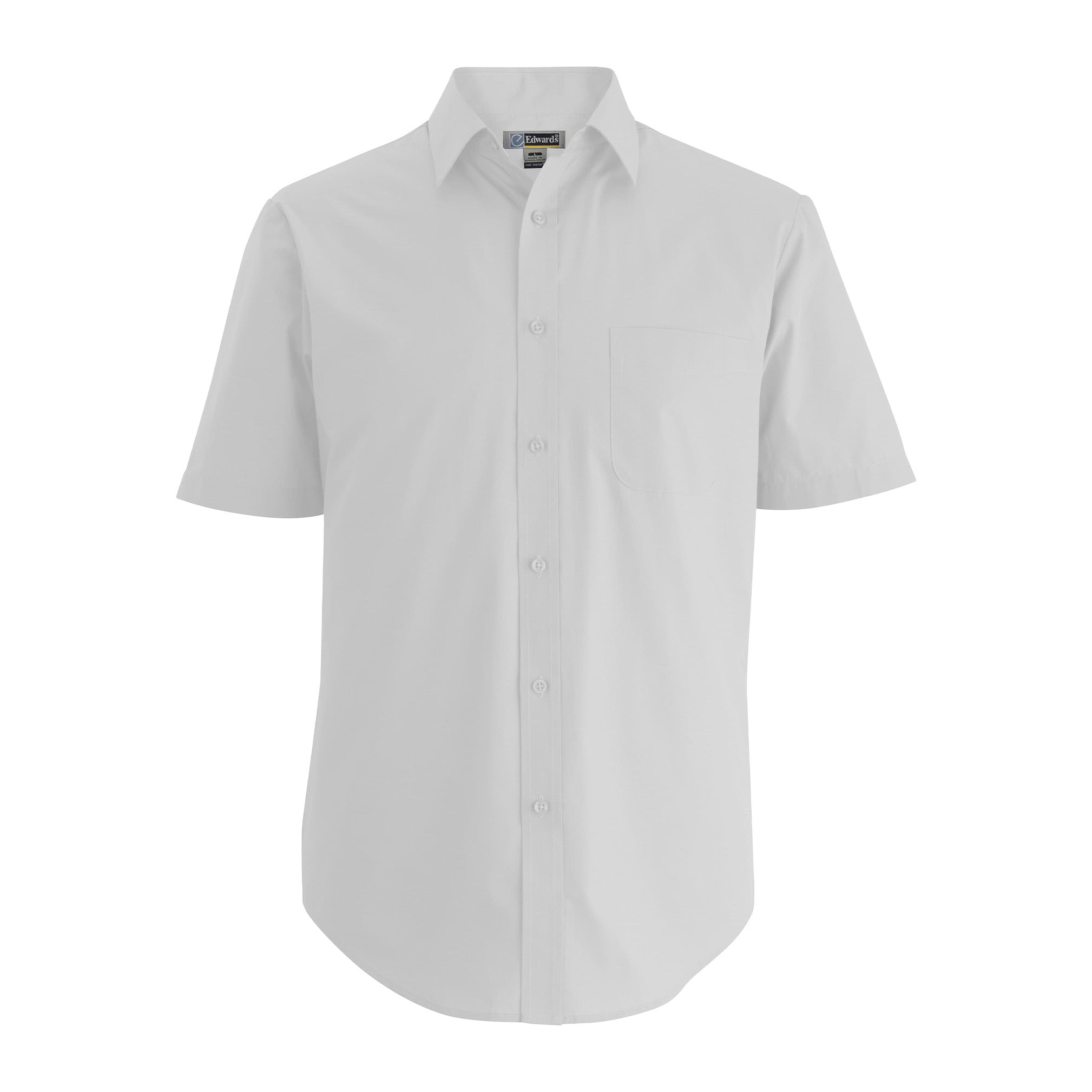 Men's Essential Broadcloth Short-Sleeve Shirt w/ Johnny Rockets Logo ...