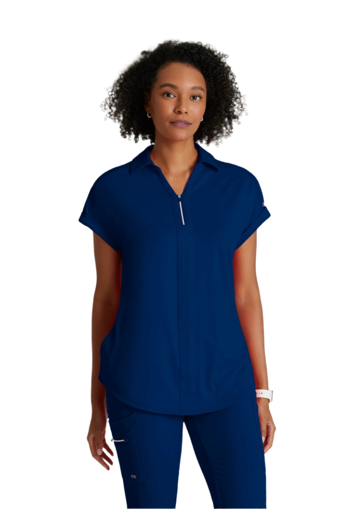 Women's Engage Knit 2-Pocket Zip-Neck Dolman Scrub Top (BOT210) – AU Teams