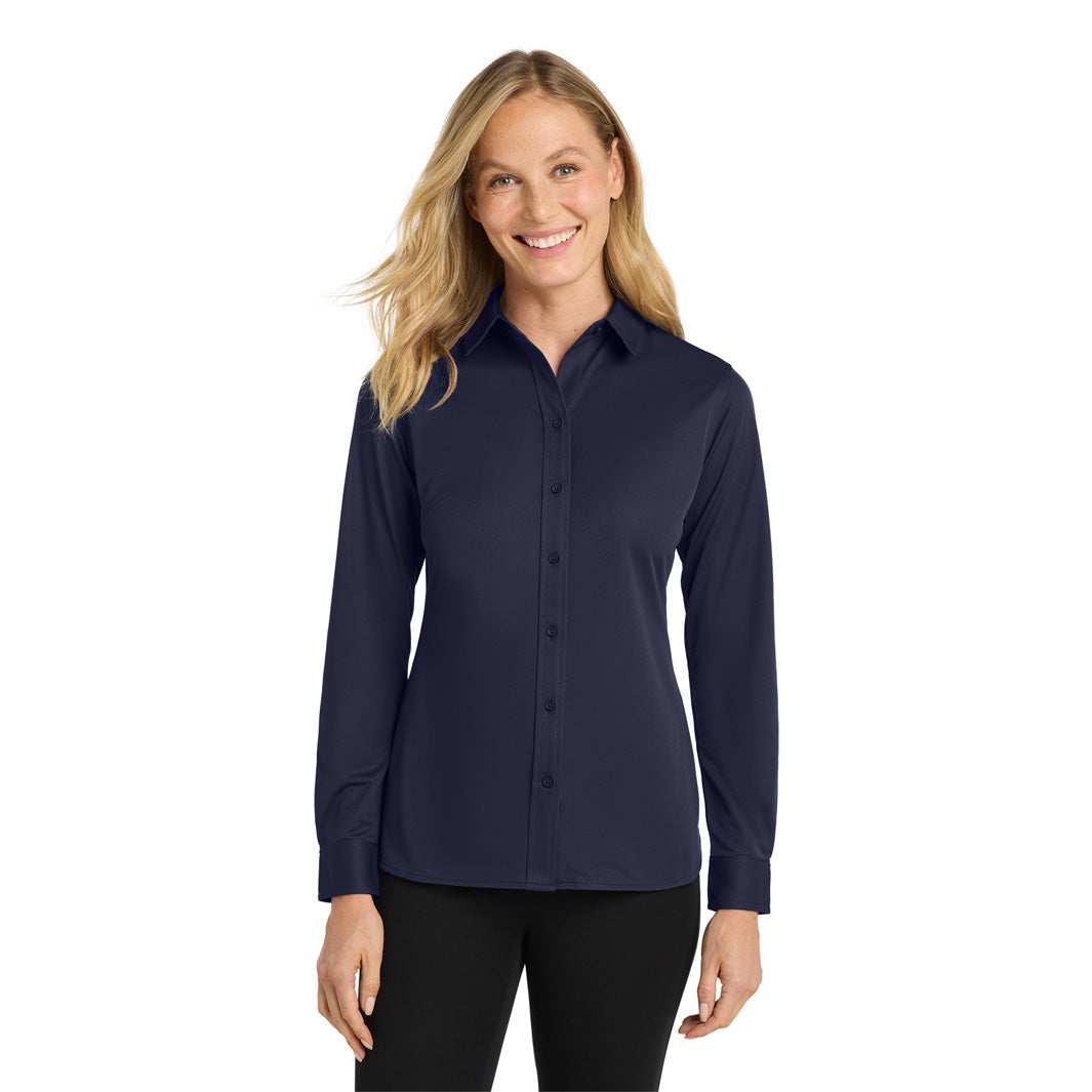 Women's Dimension Knit Dress Shirt – AU Teams