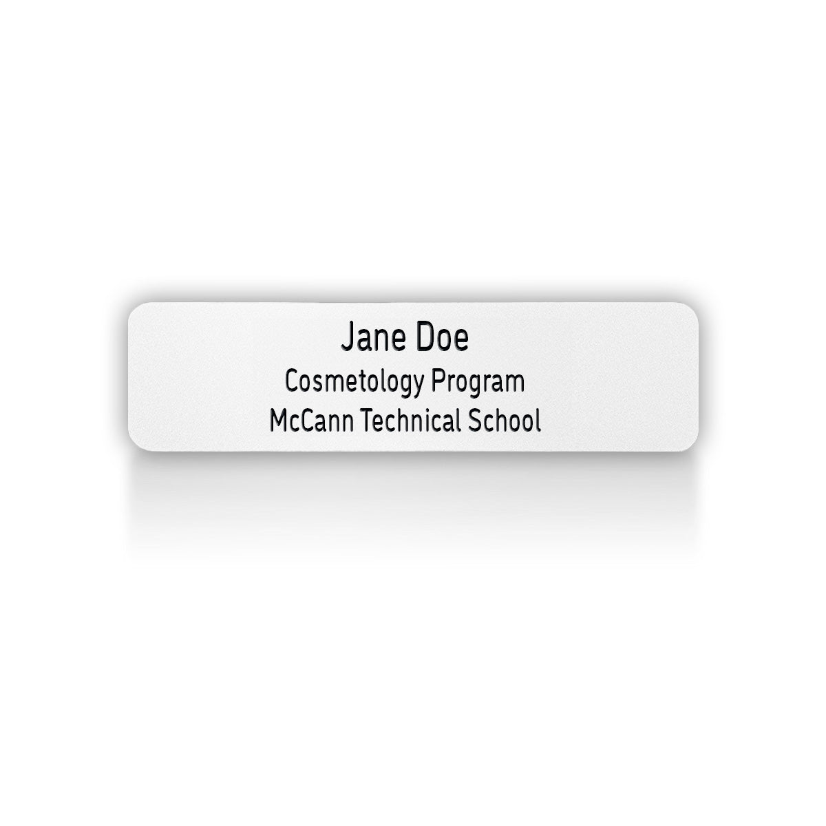 McCann Technical Cosmetology Program Name Badge D-12 – AU Teams