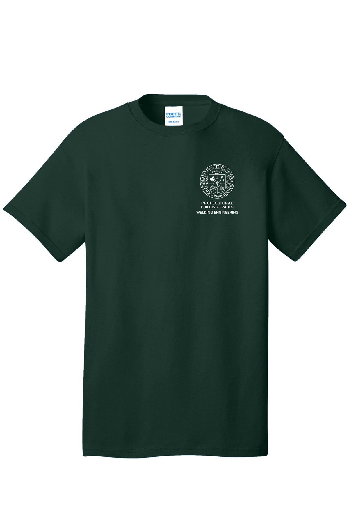 NEIT Welding Engineering Adult Core Cotton Dark Green Tee – AU Teams
